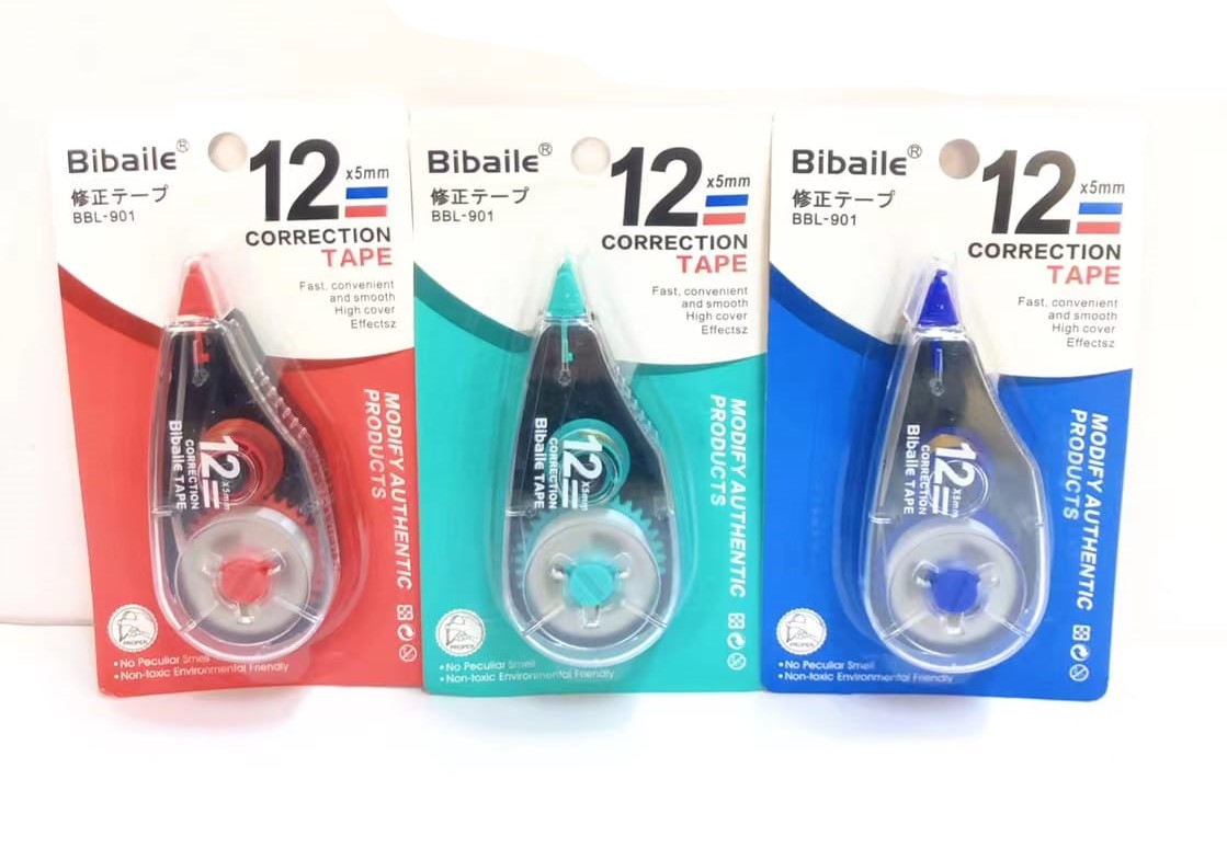 Bibaile BBL-901 Correction Tape 12 x 5mm | Shopee Malaysia