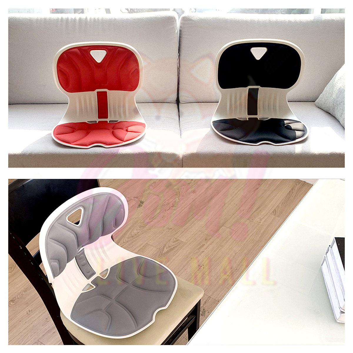 KOREA COMBI Chair Cushion Seat (WIDE) 坐姿矫正 驼背矫正 椅背坐墊 Posture Corrector ...