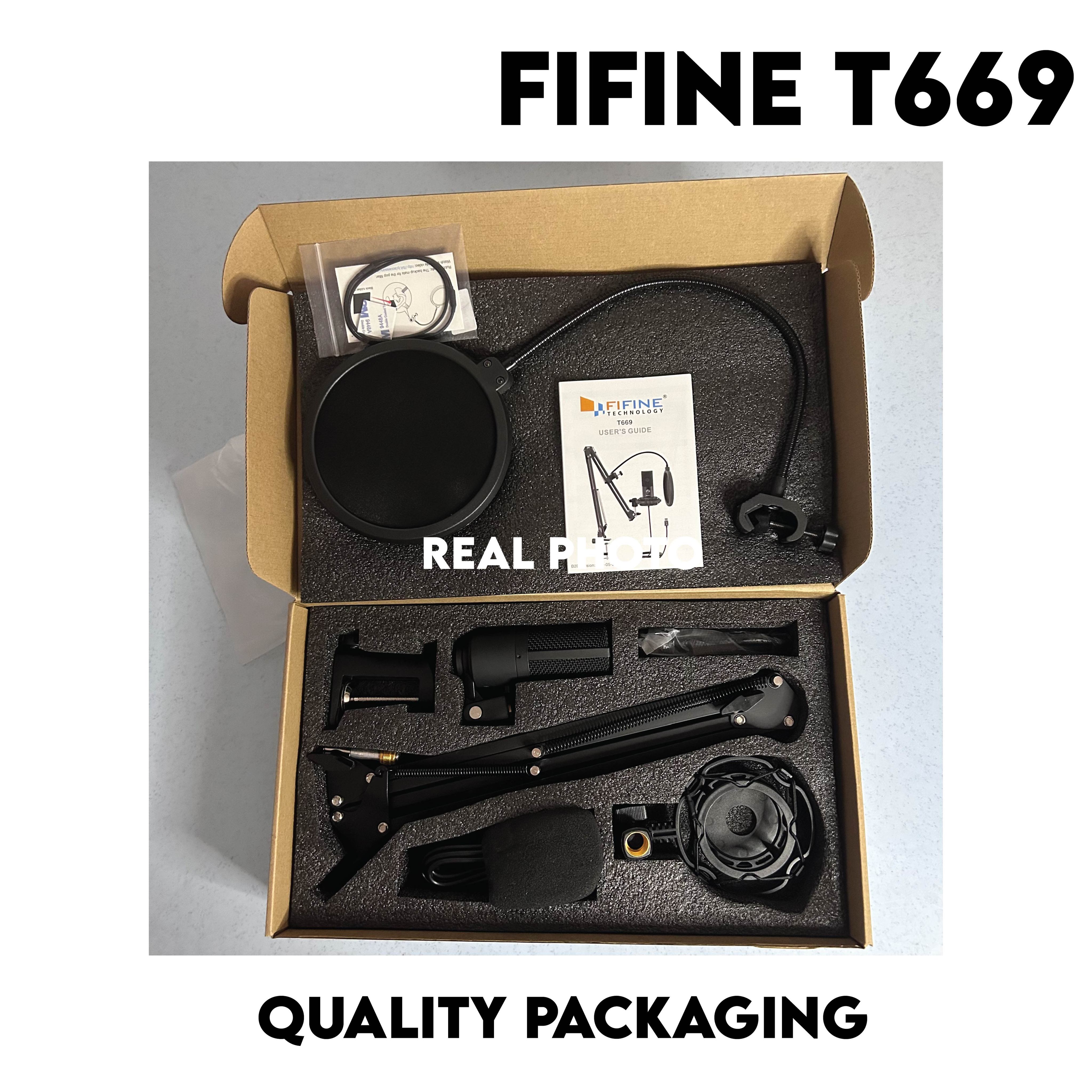 FIFINE T669 Studio Condenser USB Microphone, Computer PC Microphone Kit ...