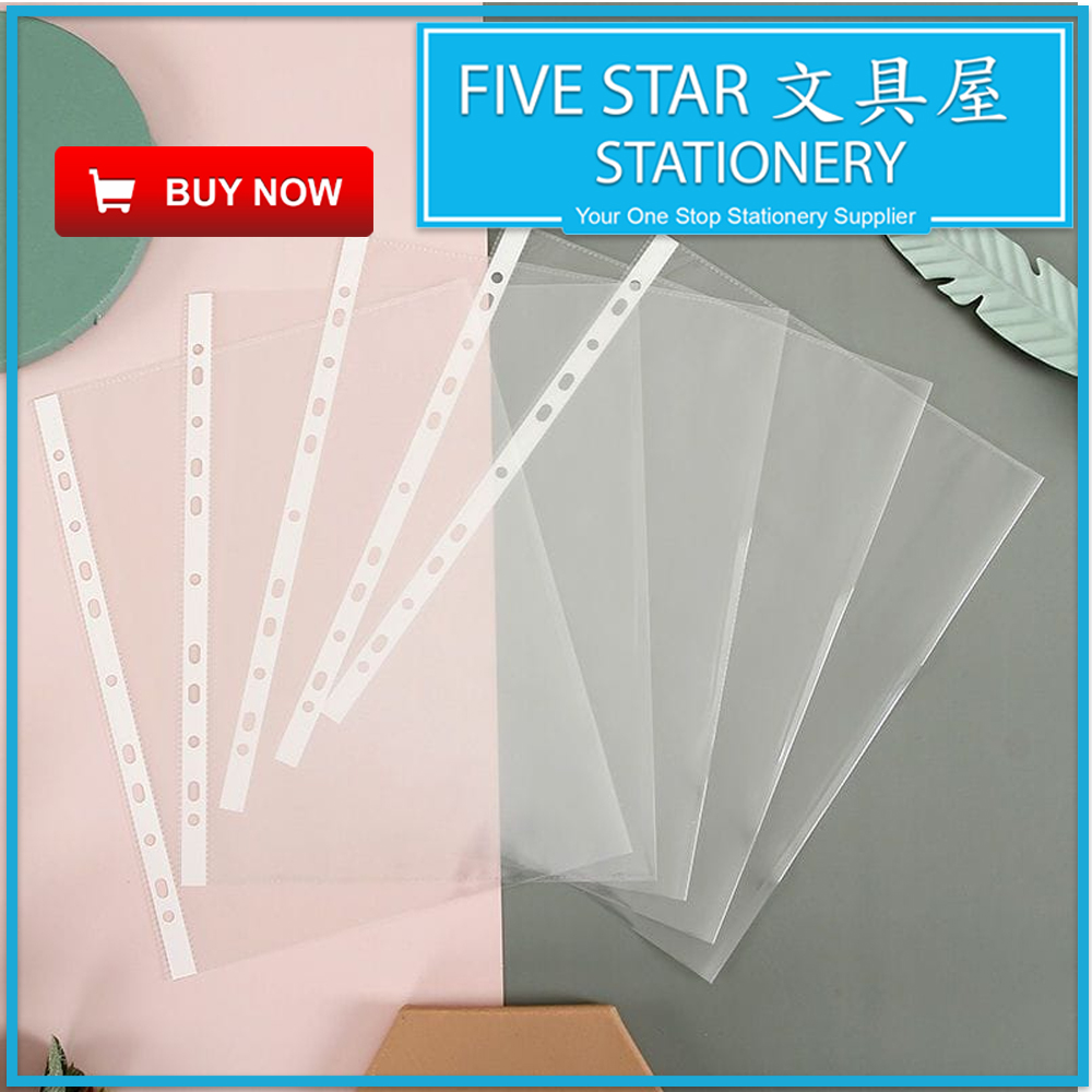 fivestar2u Sheet Protector 11 Holes 4C Loose Leaf Document Filing Ring ...