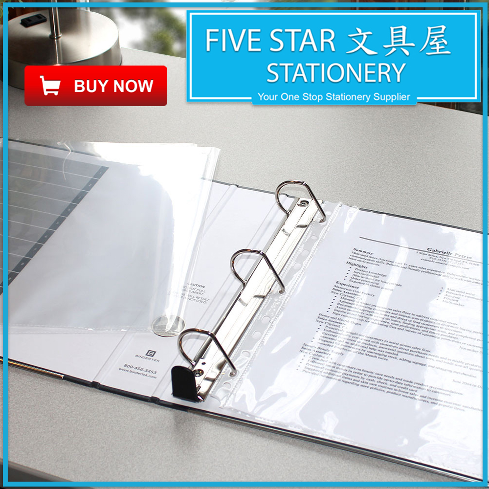 fivestar2u Sheet Protector 11 Holes 4C Loose Leaf Document Filing Ring ...