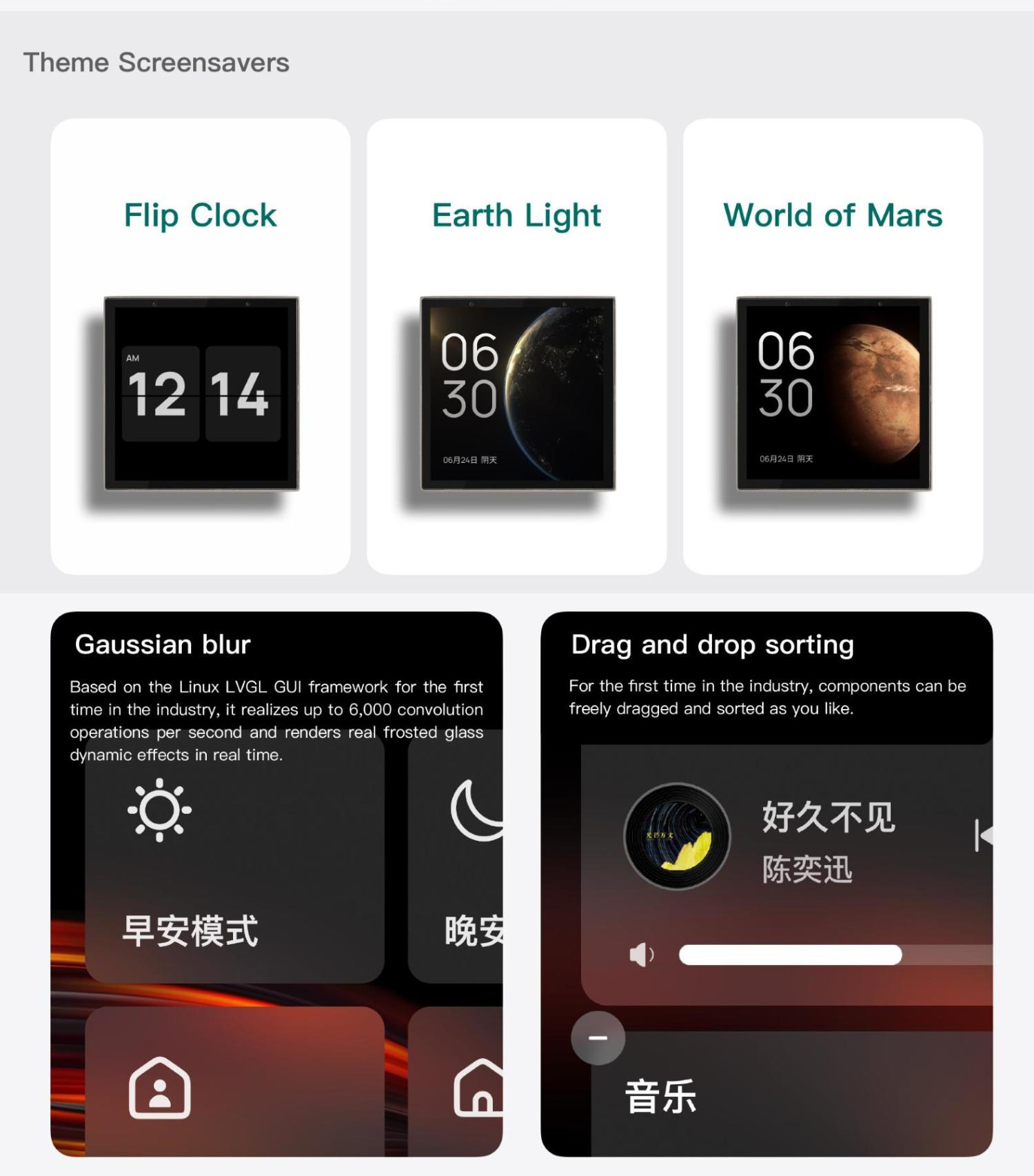 4" Smart Home Control Touch Panel with Built In Alexa Voice Control and ...