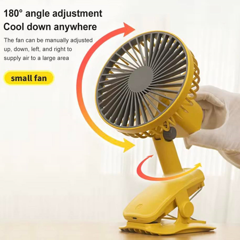 Kipas Clip Auto-Rotate Mini USB Fan Fan Portable Fan Kipas Baby ...
