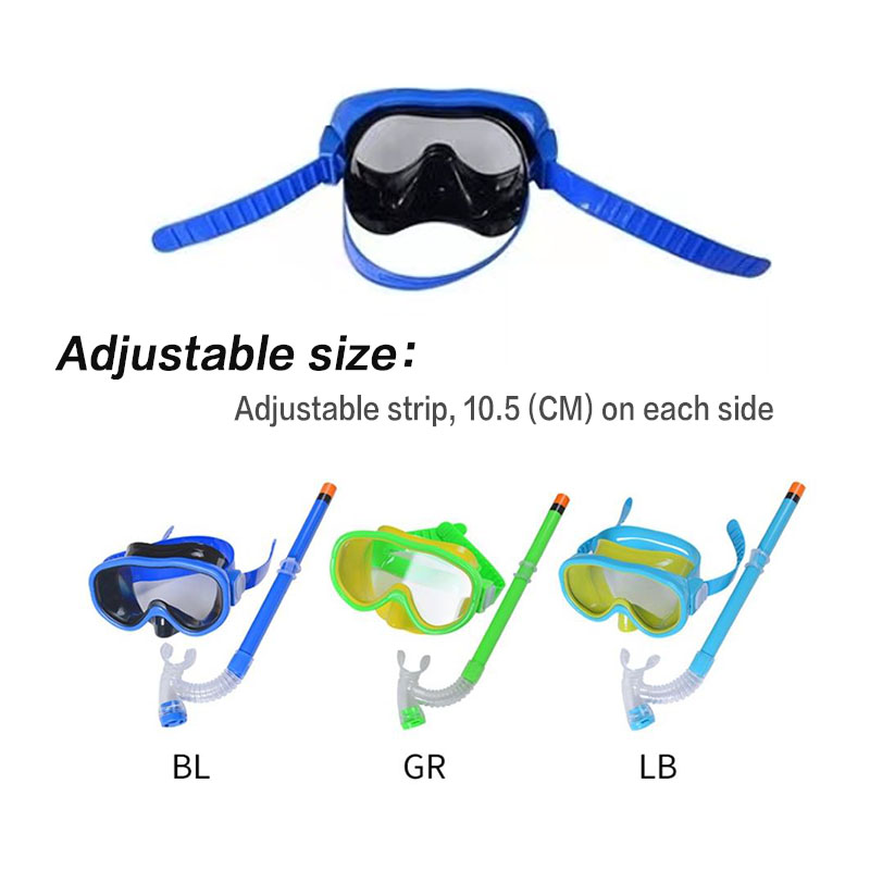 Unisex Kids Diving Mask Scuba Snorkeling Face Mask Half Dry Tube ...