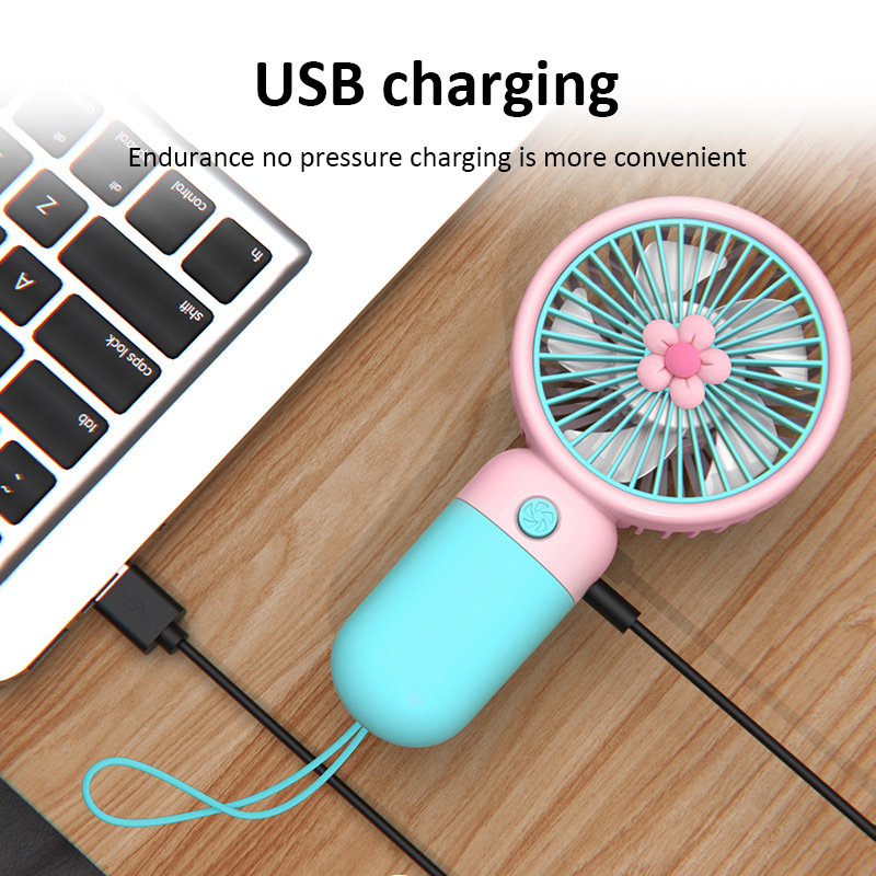 Kipas Mini Portable Usb Fan Rechargeable Strong Wind Kipas Pegang ...