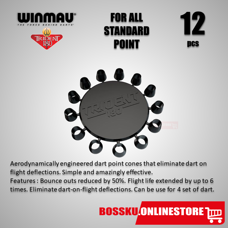 Winmau Point Cones TRIDENT 180 - To Eliminates Dart On Flight ...