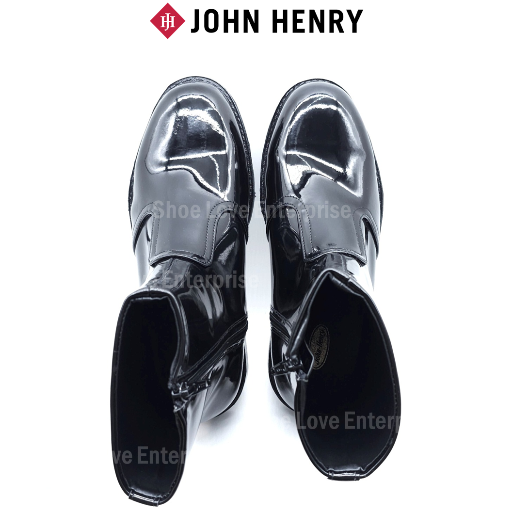 🔥READY STOCK🔥 Kasut Wellington Polis Kilat Single Zip PDRM ATM Tentera ...