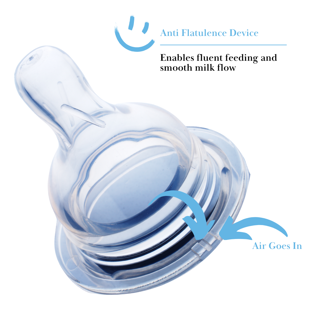 Japlo Premium Silicone Teat 2PCS Multi Flow Anti Colic Puting for Wide ...
