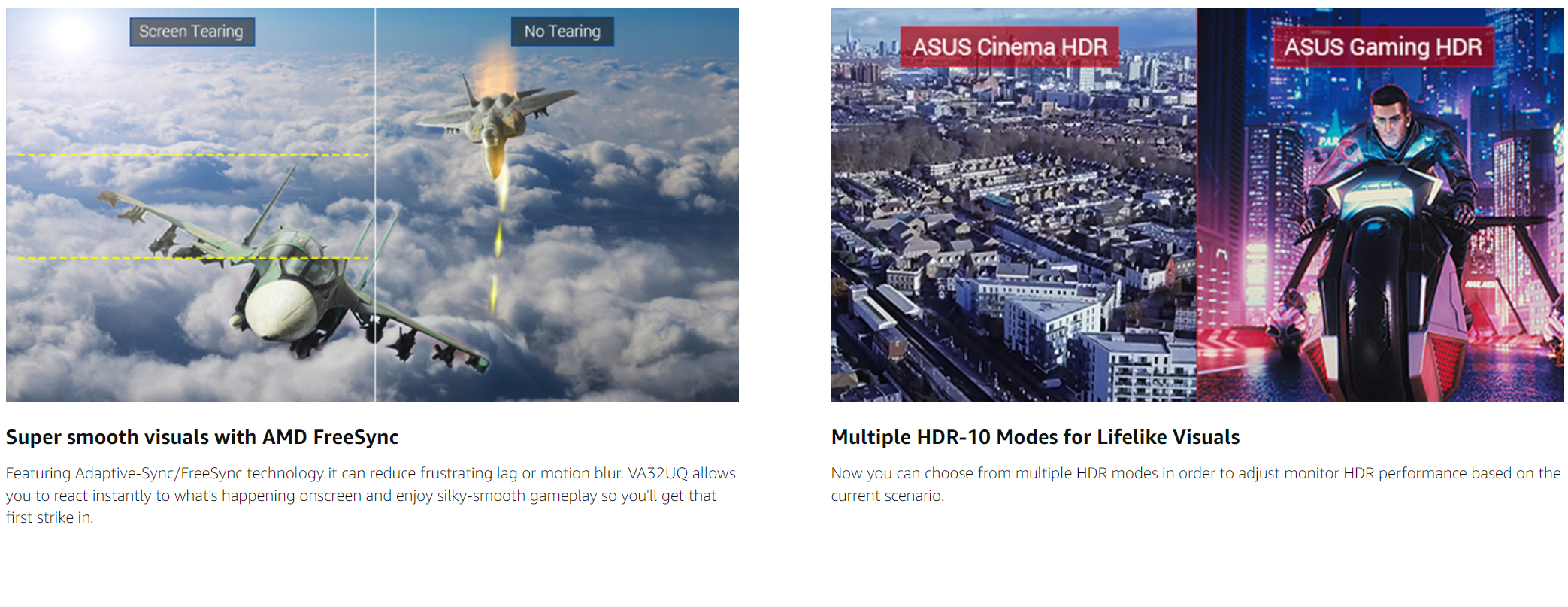 ASUS Asus VA32UQ | 31.5" 4K UHD HDR Eye Care HDR10 Monitor | AMD FreeSync with Built-In Speaker ...