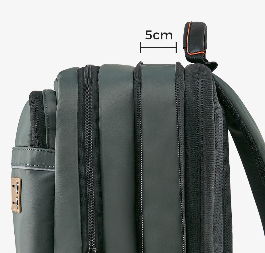 Echolac Day One Nylon Expandable Business Office Travel Laptop Backpack ...