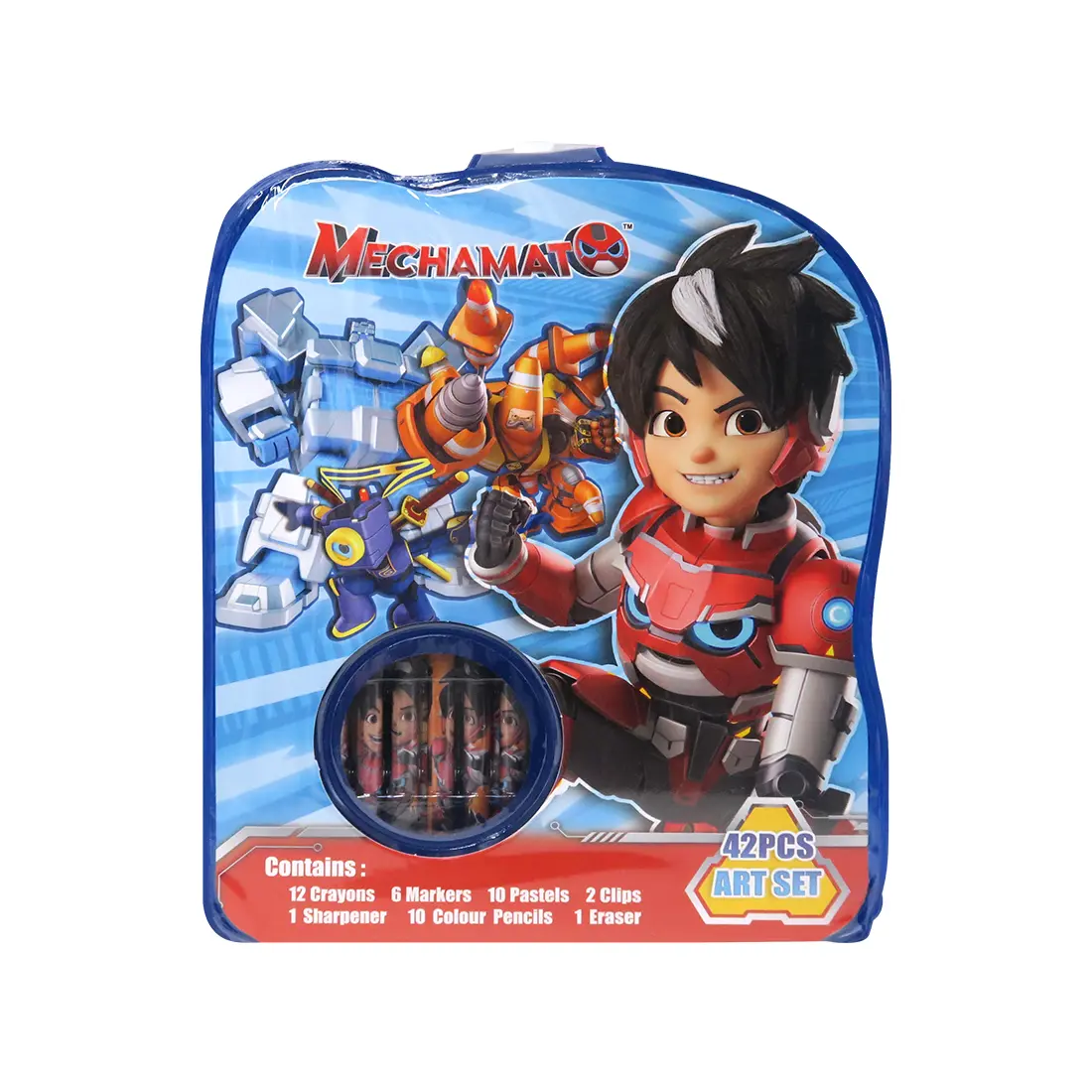(🎁 Freebie included) Mechamato 42pcs Art Set [Genuine Licensed product ...