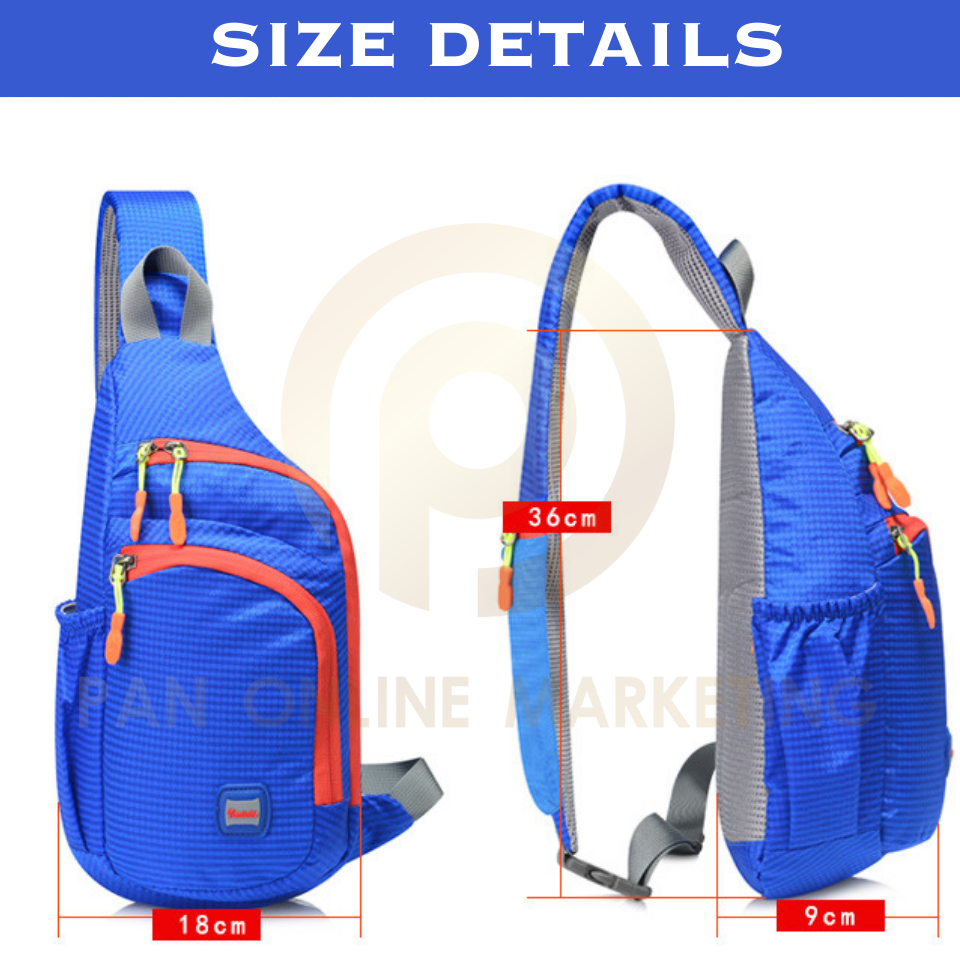 Sport Running Chest bag Waterproof Jogging Hiking Outdoor Sling Waist ...