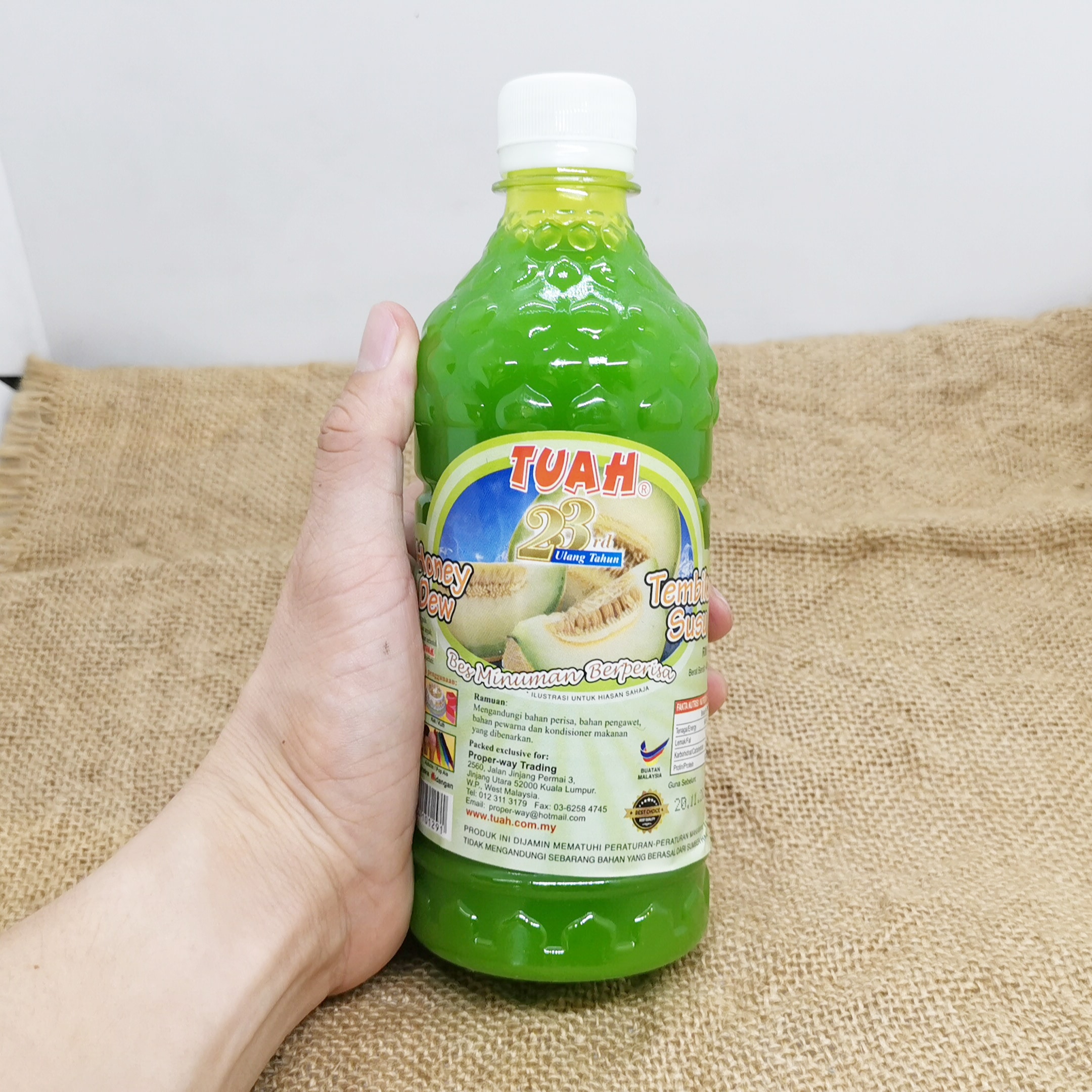 Sirap TUAH Tembikai Susu Minuman Berperisa (480ml) / Honey Dew Syrup ...