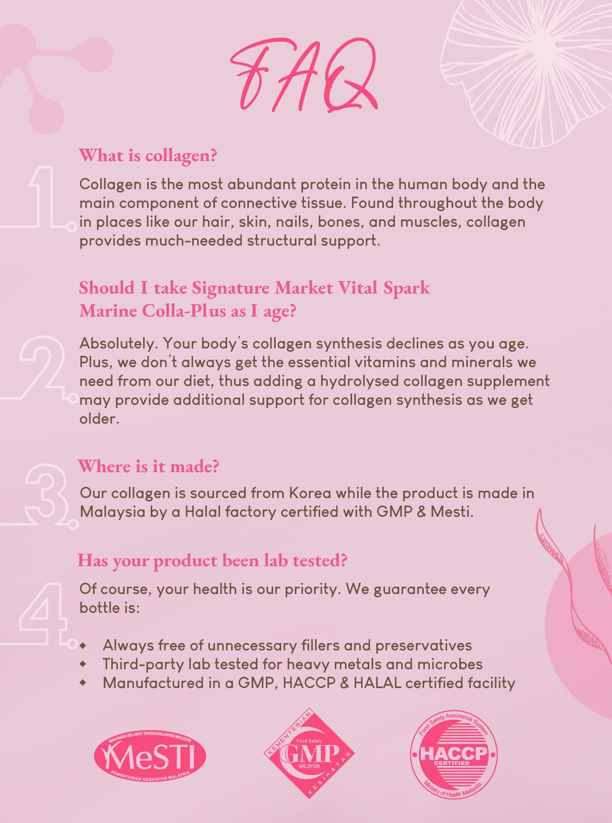 Signature Market Vital Spark Marine Colla-Plus (Collagen Powder, Skin ...
