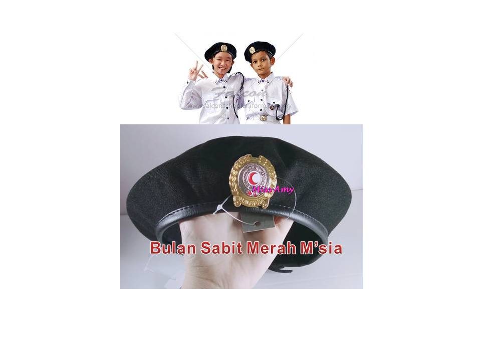 BERET TKRS KRS BSMM KADET BOMBA + LENCANA TOPI (1 SET) | Shopee Malaysia
