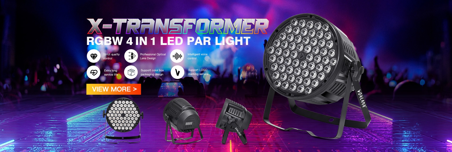 [FULL COLOUR] 120W RGBW 54x3W 4IN1 DMX LED PAR Light for Stage, Disco ...