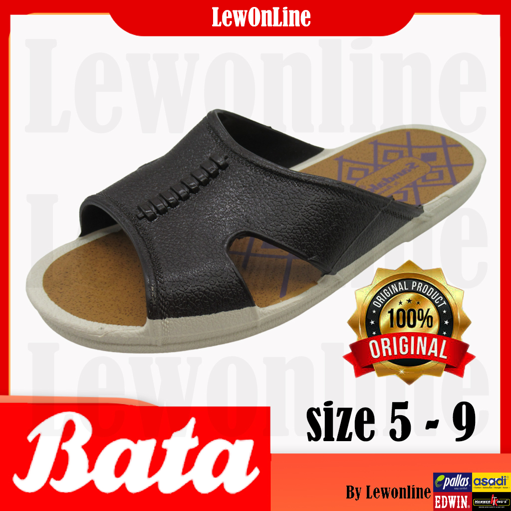 BATA Men Brown Sandals - (Tun M Signature Sandals) Kasut Selipar Lelaki ...