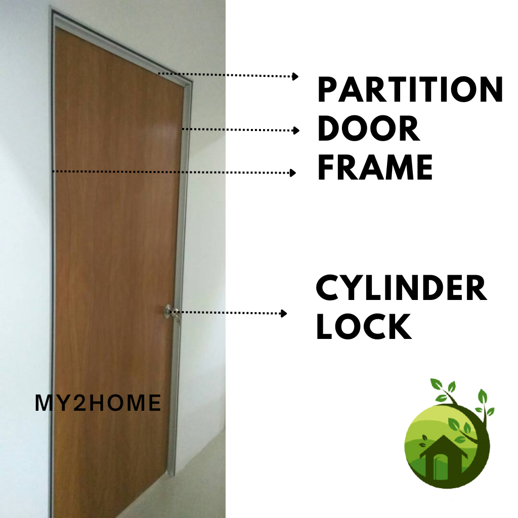 Partition Frame Pintu (1set) /Door Jamb Aluminium/ Partition Besi ...