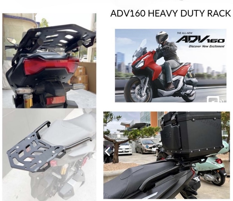 Honda ADV160 Monorack Heavy Duty TOP BOX RACK GIVI KAPPA RACK ADV 160 RACK | Shopee Malaysia