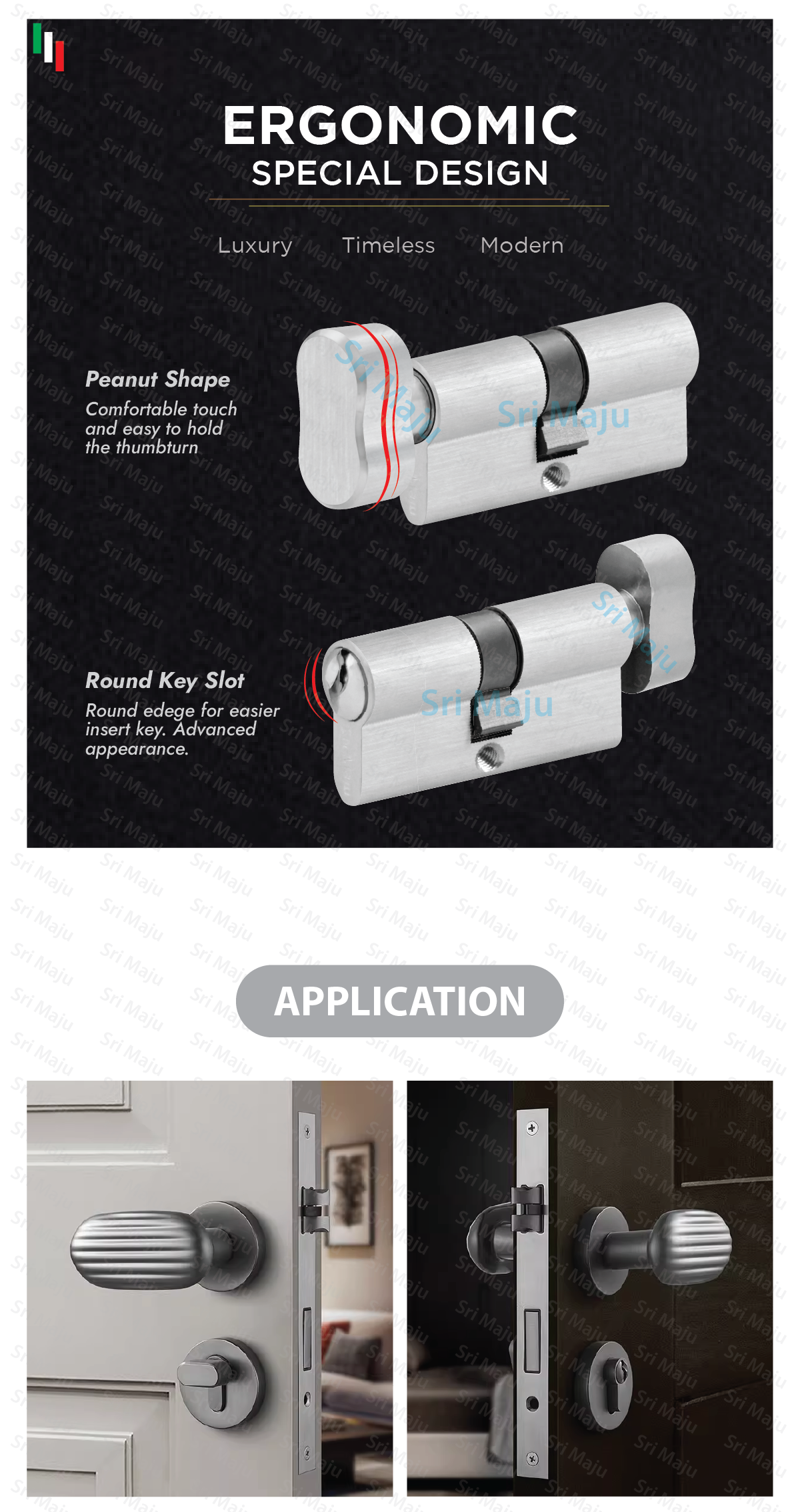 MAJU ELP-HD2 Heavy Duty Quality Euro Profile Cylinder Single Double ...