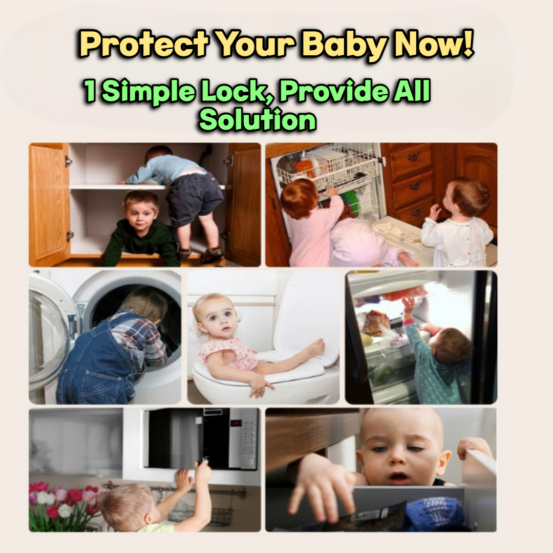 🔥𝑩𝑬𝑺𝑻 𝑫𝑬𝑨𝑳🔥𝗡𝗢𝗡 𝗧𝗢𝗫𝗜𝗖 TPU LOCK Child Baby Safety Lock Cupboard Cabinet ...