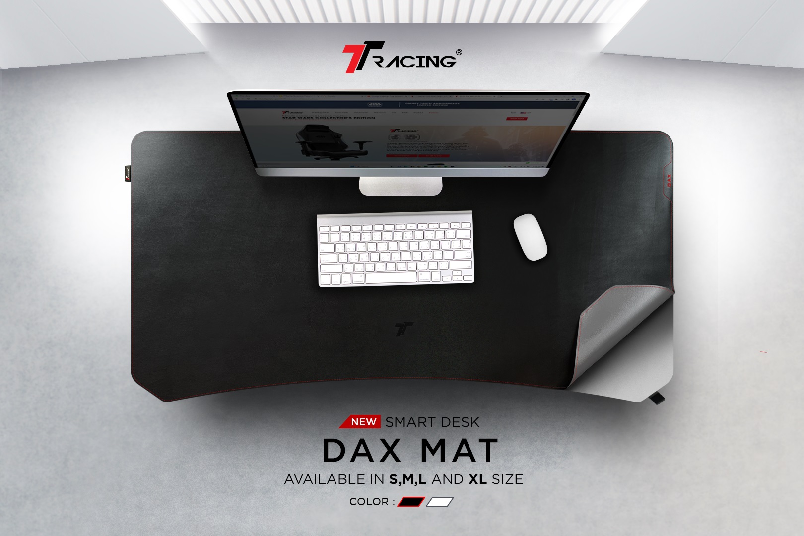 TTRacing DAX Mat - PU Leather With Water And Slip Resistant Deluxe Desk ...