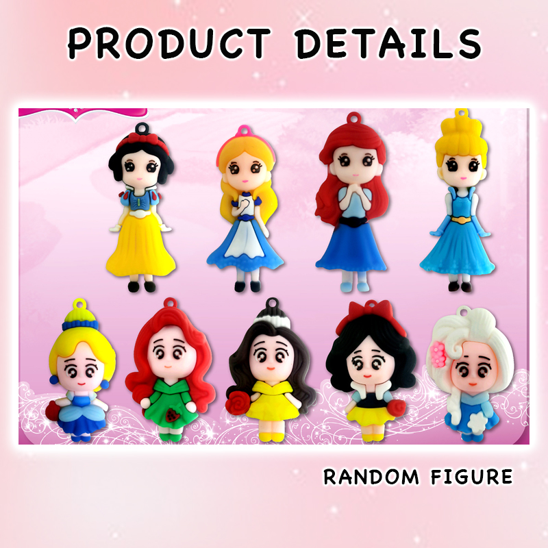 Princess Frozen Ball Mini Figure Doll Key Chain Toy Blind Surprise ...
