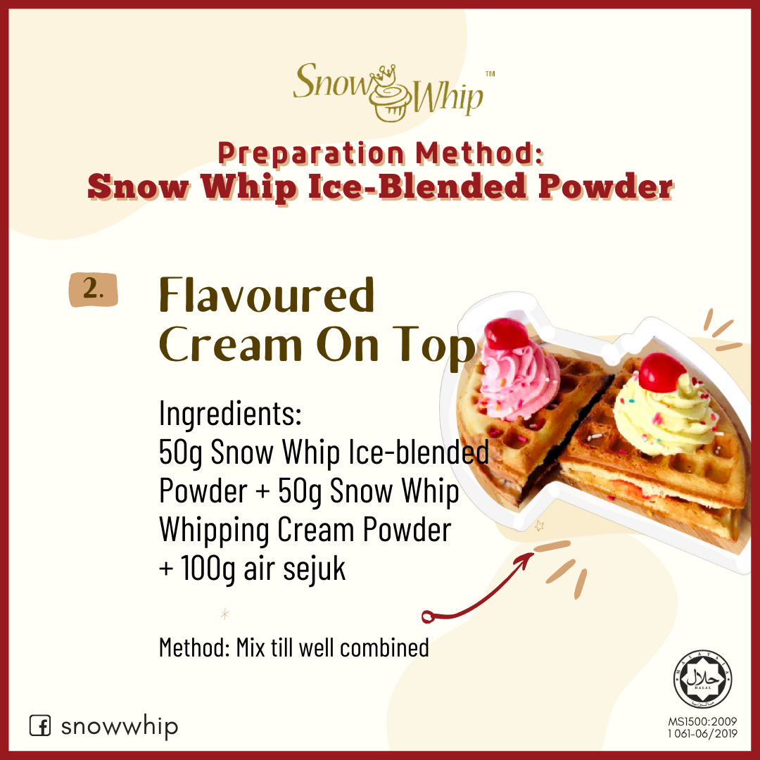 Snow Whip Ice Blended Powder/ Frappe 1.0KG + FREE GIFT | Shopee Malaysia