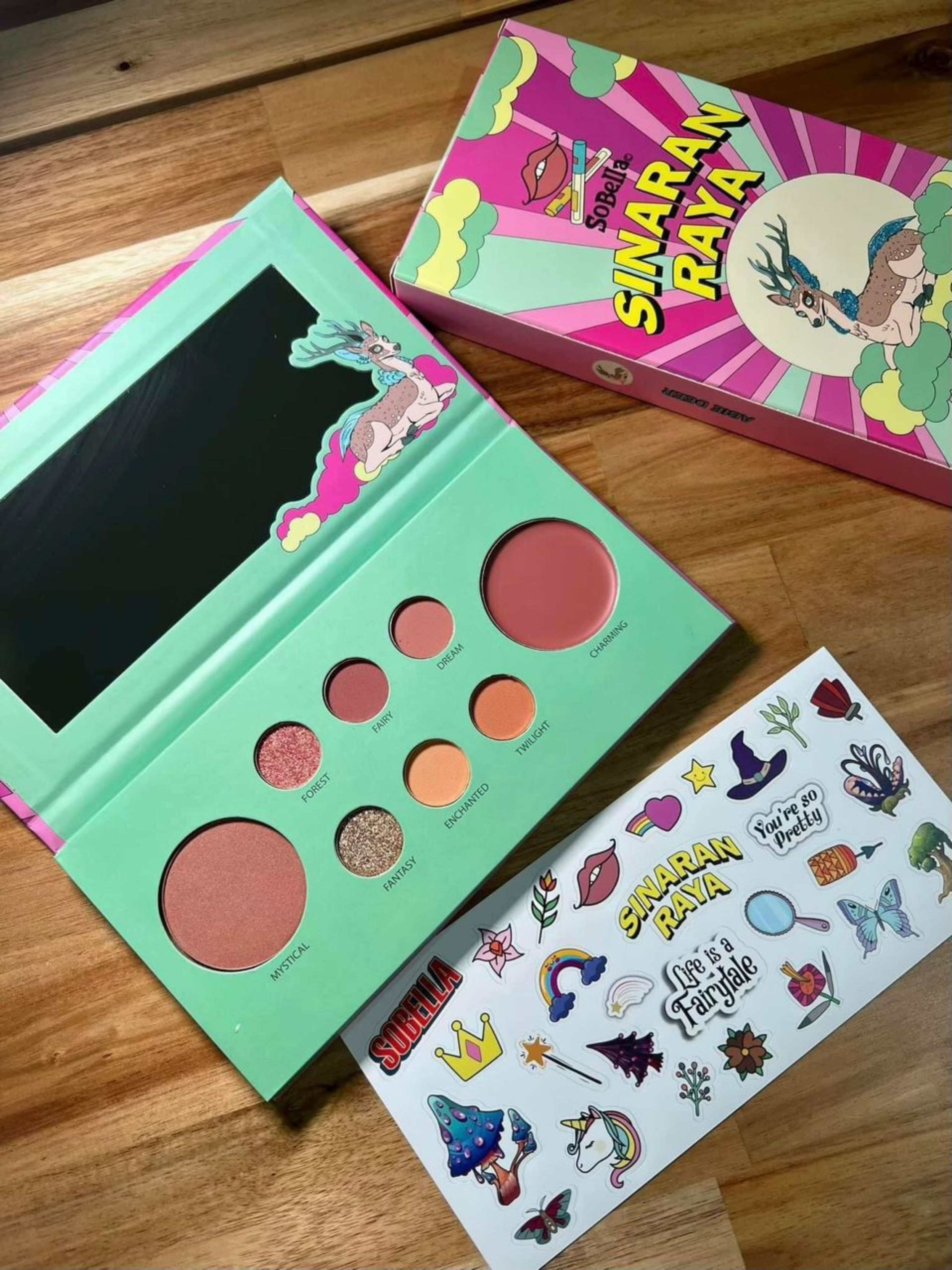 Sobella Eyeshadow Palette Foundation Blusher Primer Setting Spray ...