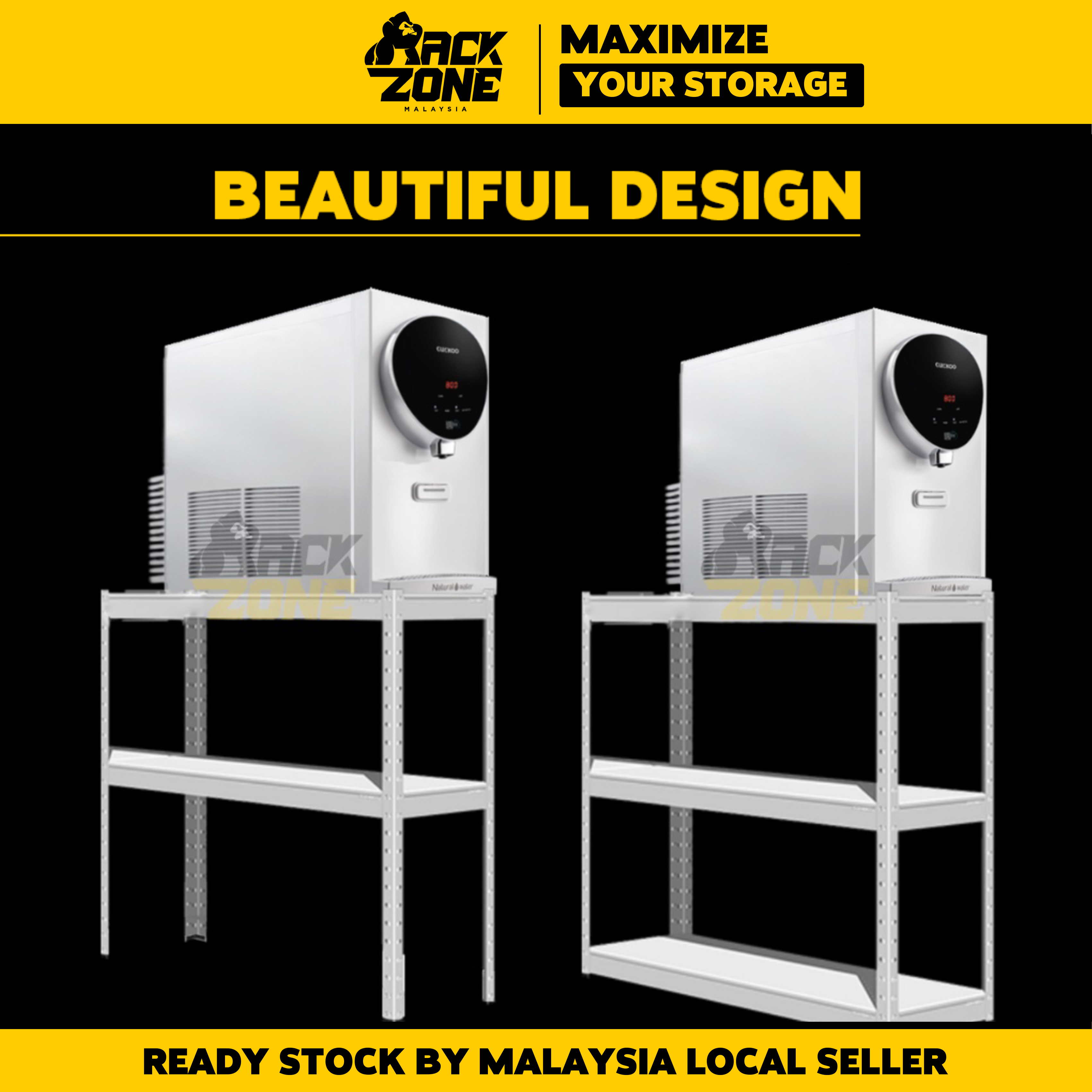 RACKZONE Rak Meja Coway Cuckoo Rack Water Filter Rak Coway Penapis Air ...