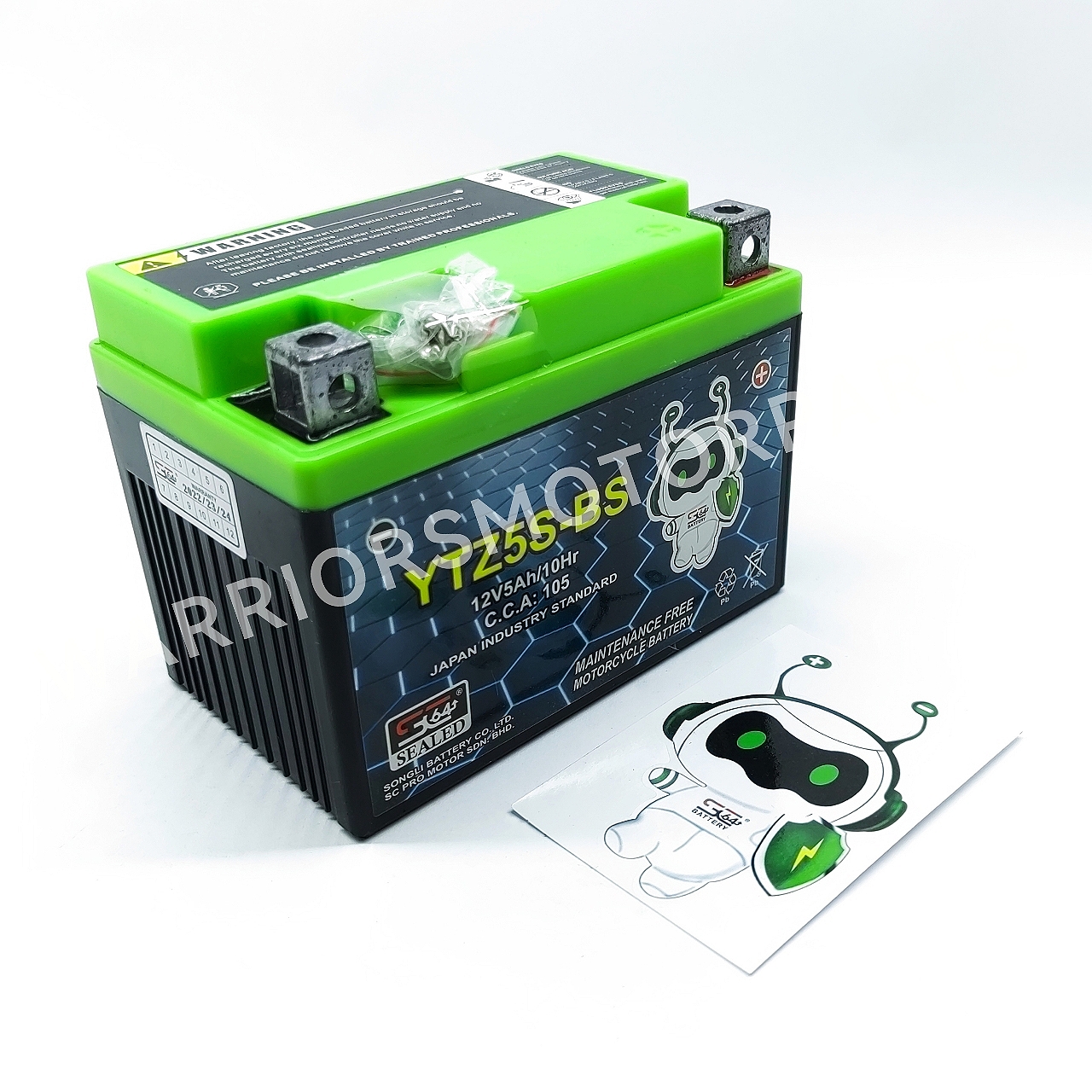 SC64 YTZ5S-BS SEALED BATTERY Y15/FZ150/LC135 V2-V8/SRL115/AVANTIZ ...
