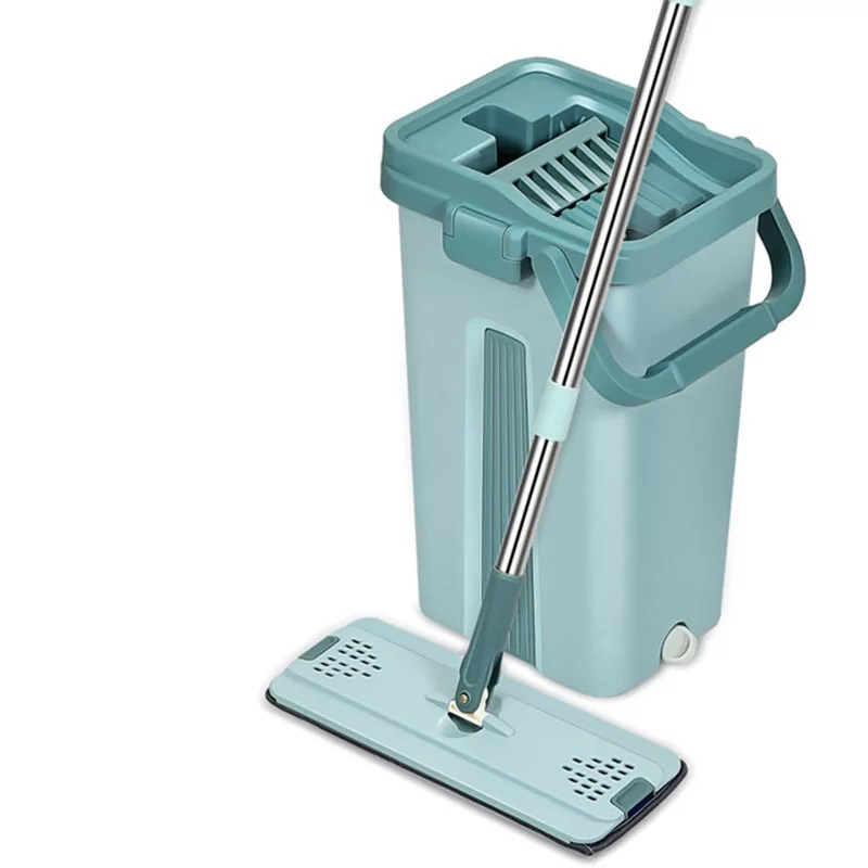 READY STOCK🍁New Mop Self-Wash And Squeeze Dry Flat Mop With Bucket 360 ...