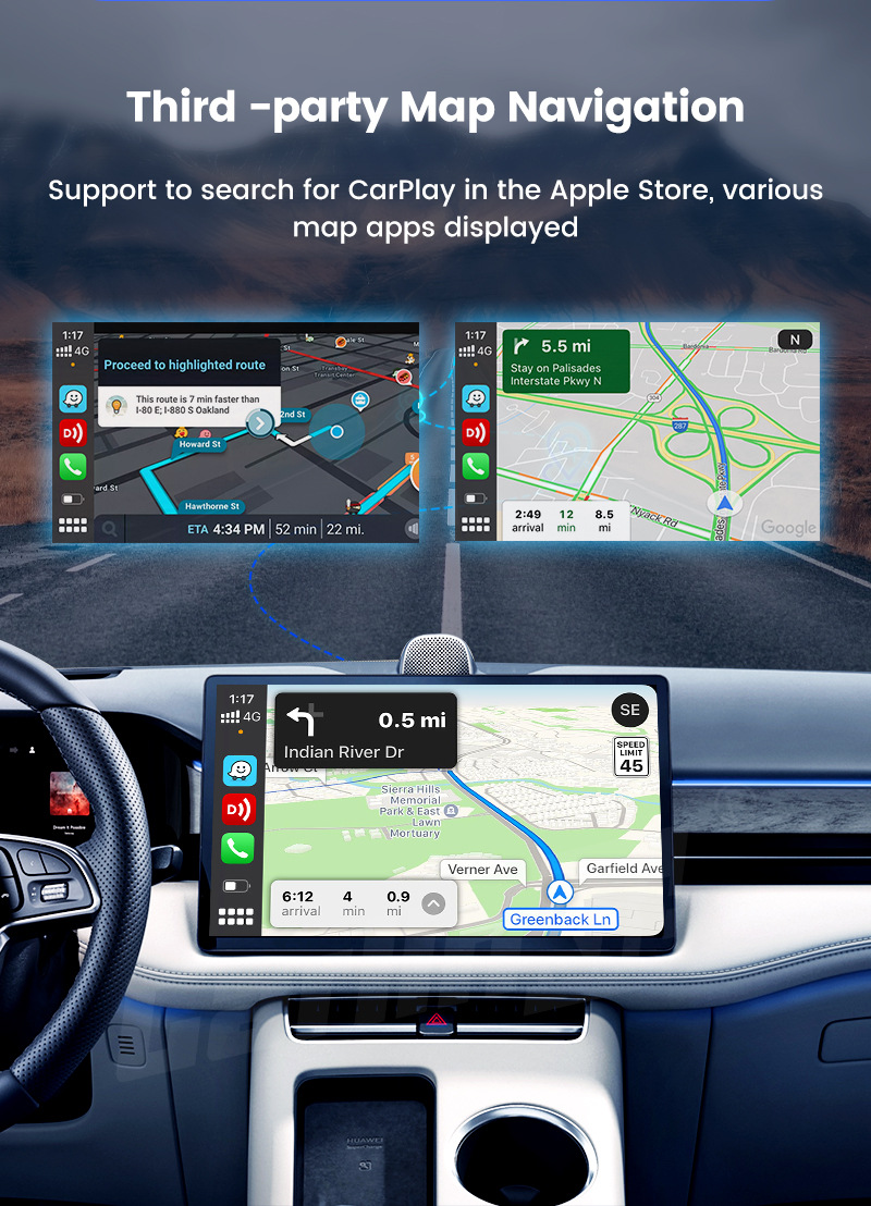 Carlinkit 3.0 Wireless Android Carplay Infotainment Adapter Carlink Kit ...