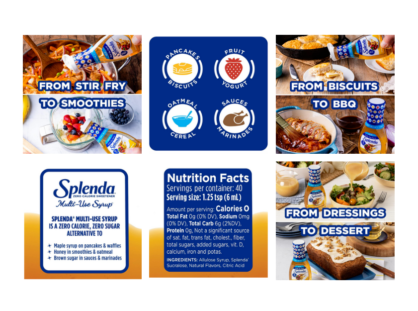 USA Version_ SPLENDA No Calorie Sweetener Single-Serve Packet 100 l 500 ...