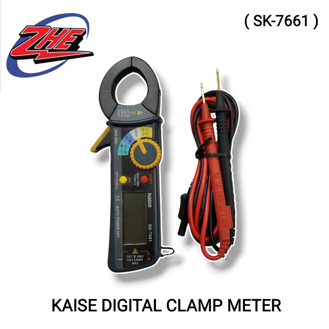 KAISE SK-7661 AC/DC DIGITAL MINI CLAMP METER / METER KAMPIT (0732/342 ...