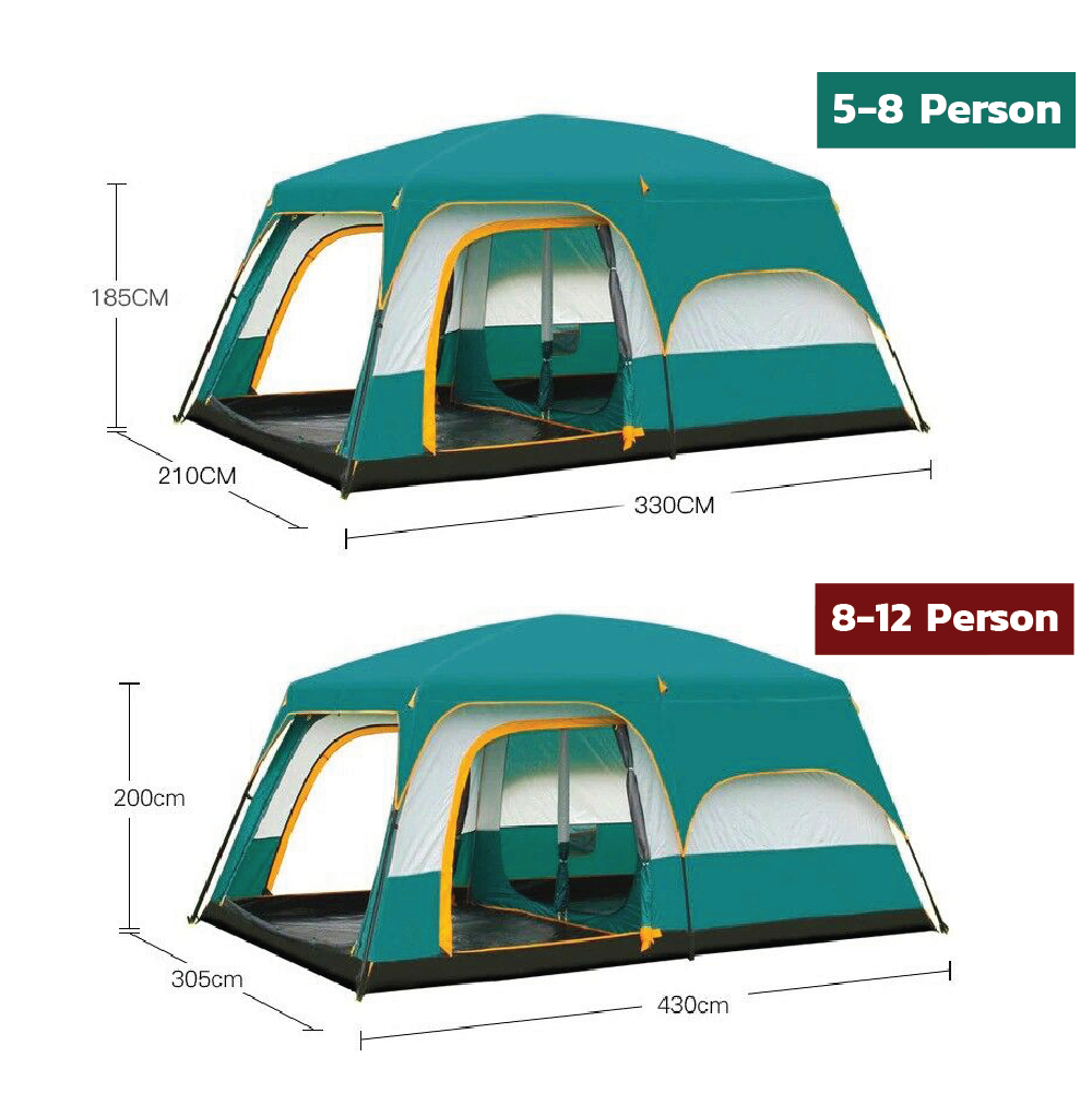 Khemah Camping Waterproof Tent Khemah Unta Besar Kemah Hitam Besar ...