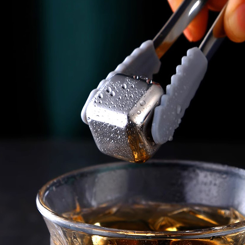 𝗡𝗢 𝗪𝗔𝗧𝗘𝗥𝗘𝗗 𝗗𝗢𝗪𝗡 》Reusable 304 Stainless Steel Ice Cube Quick Cooling ...