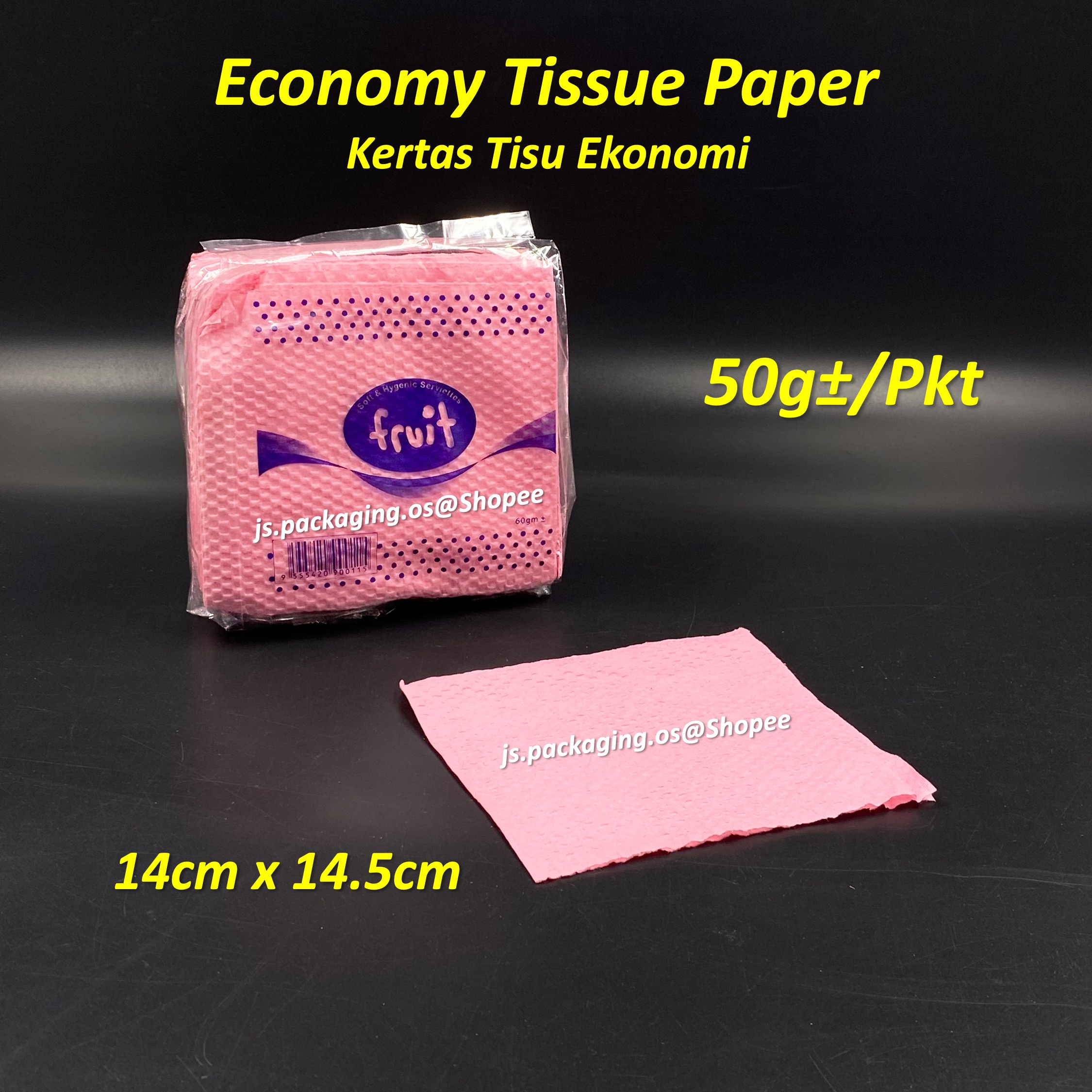Economy Tissue Paper Random Colour Soft Napkins Absorbent Facial 50gm± ...