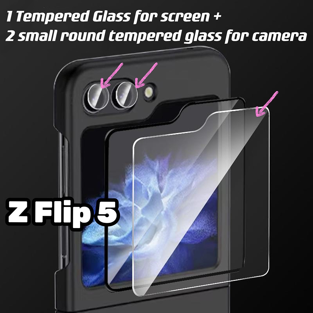 ZFlip5/ZFlip4/ZFlip3 Tempered Glass Back Screen Protector 三星后屏幕钢化膜 ...