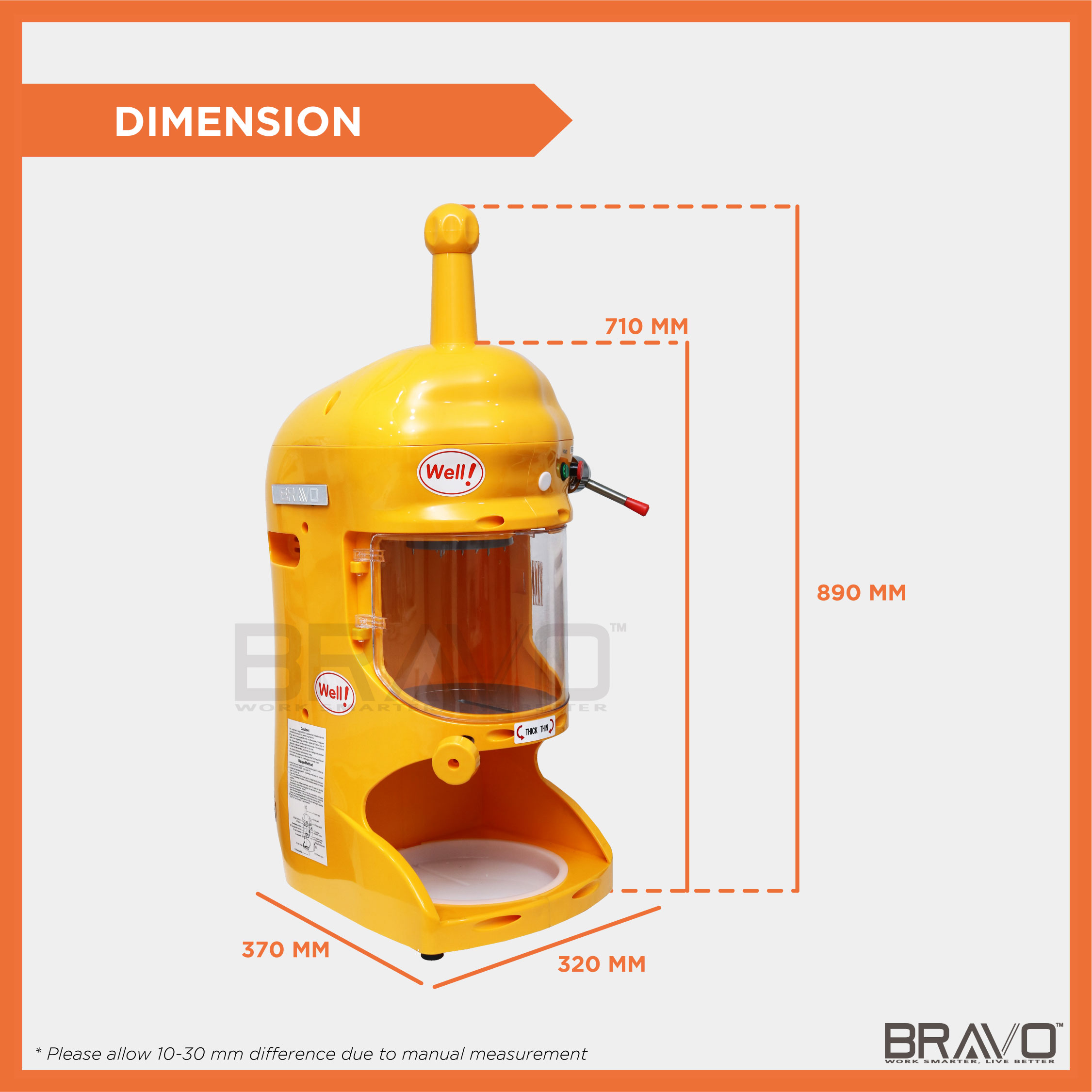 Bravo ABC Electric Ice Shaving Machine Mesin ABC Elektrik Snow Ice ...