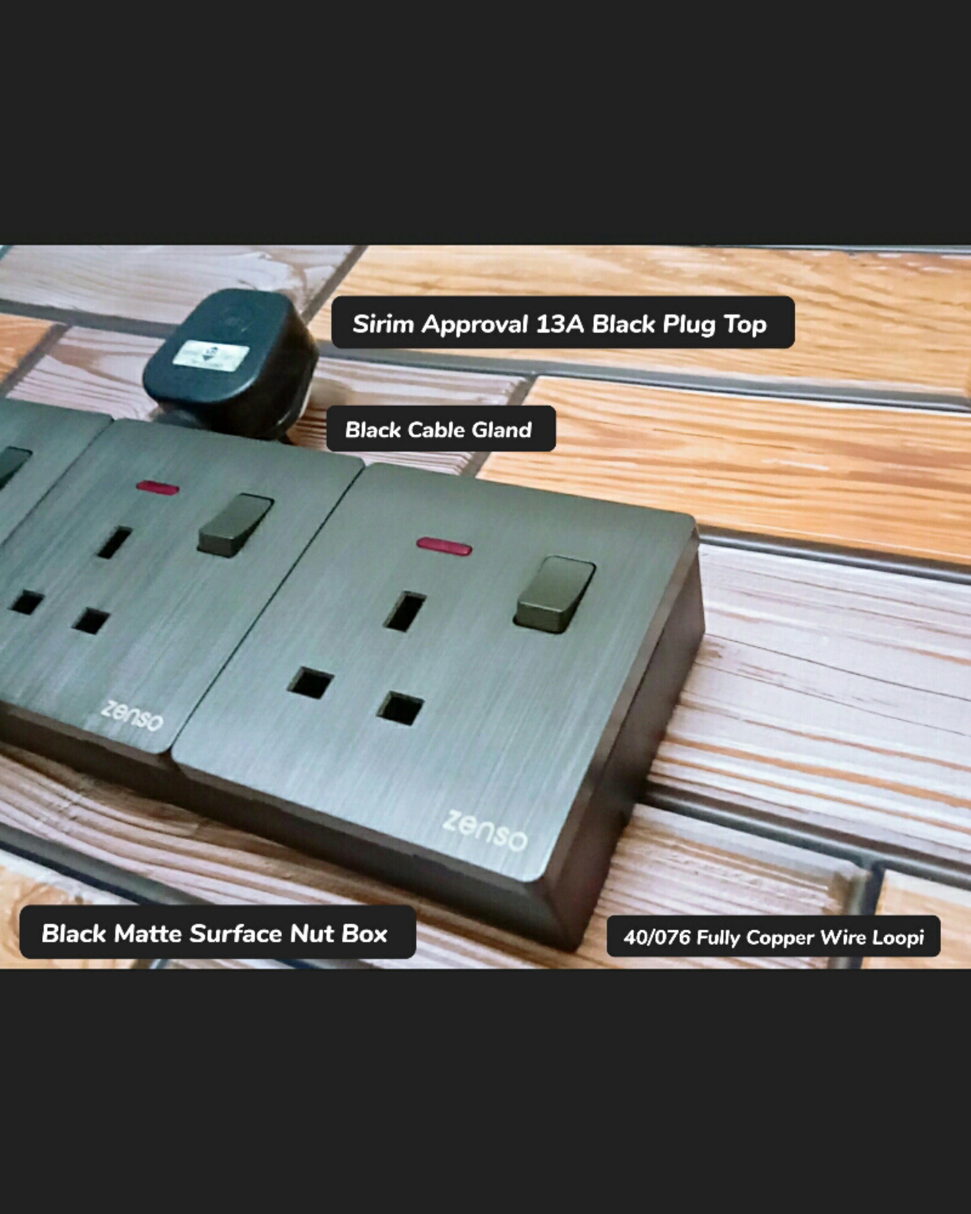 Heavy Duty 2/3/4 Gang Matte Grey T-Adaptor Wall Extension Plug Wire ...