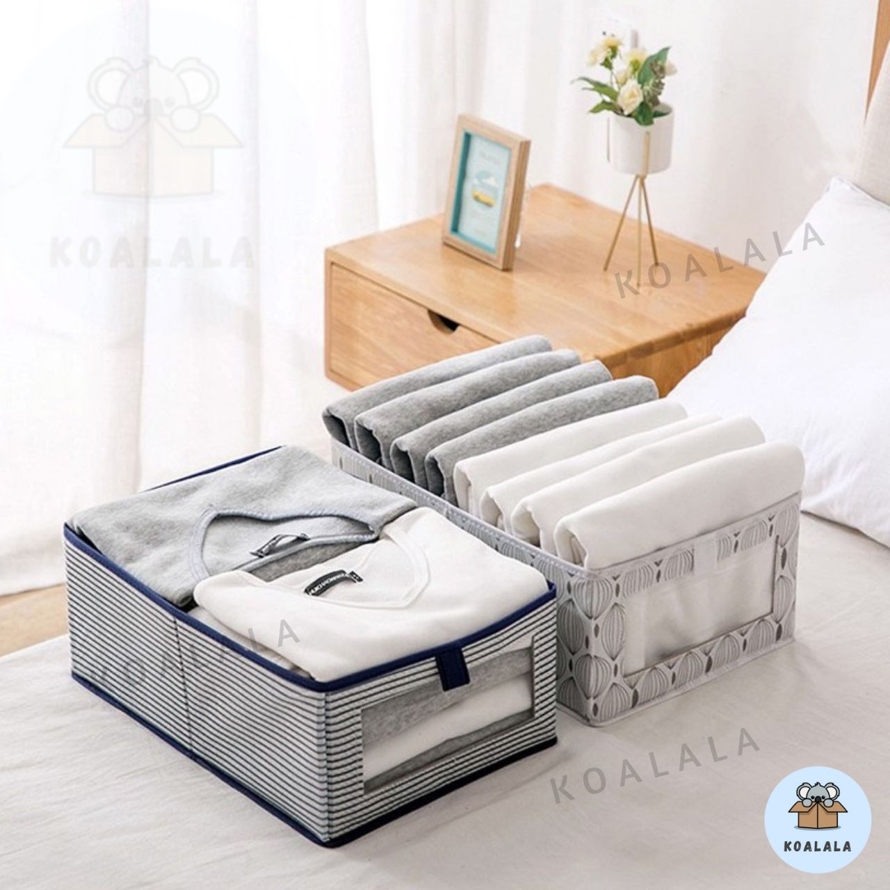 Foldable Clothes Organiser Cloth Storage Box Clothes Organizer Wardrobe ...