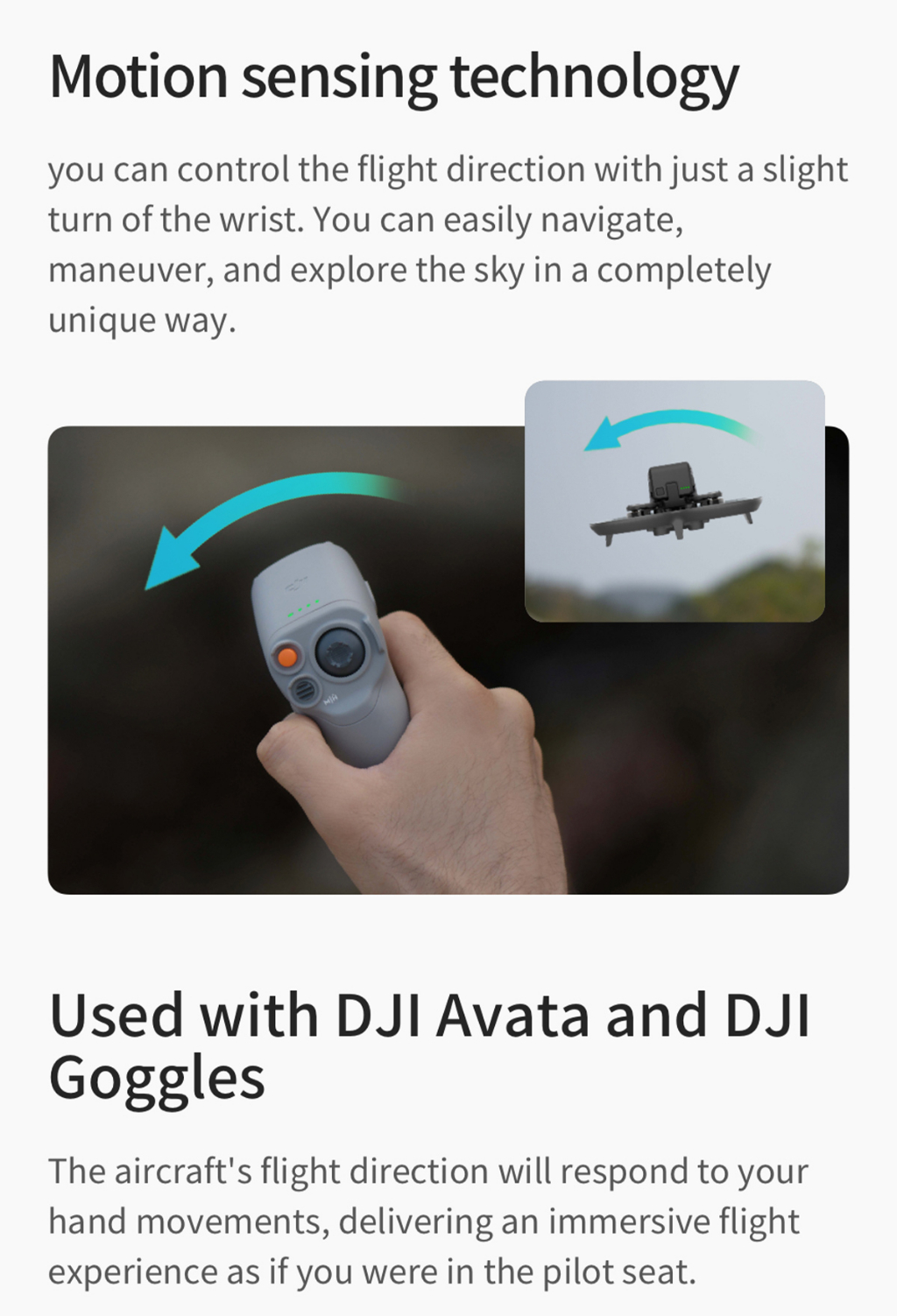 DJI RC Motion 2 | Immersive Motion Control | Multidirectional Operation | Multifunctional and ...