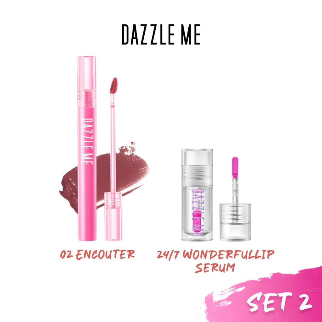 [New] Matty Kiss Duo Set Dazzle Me Misty Matte Lip Cream + Wonderfullip ...