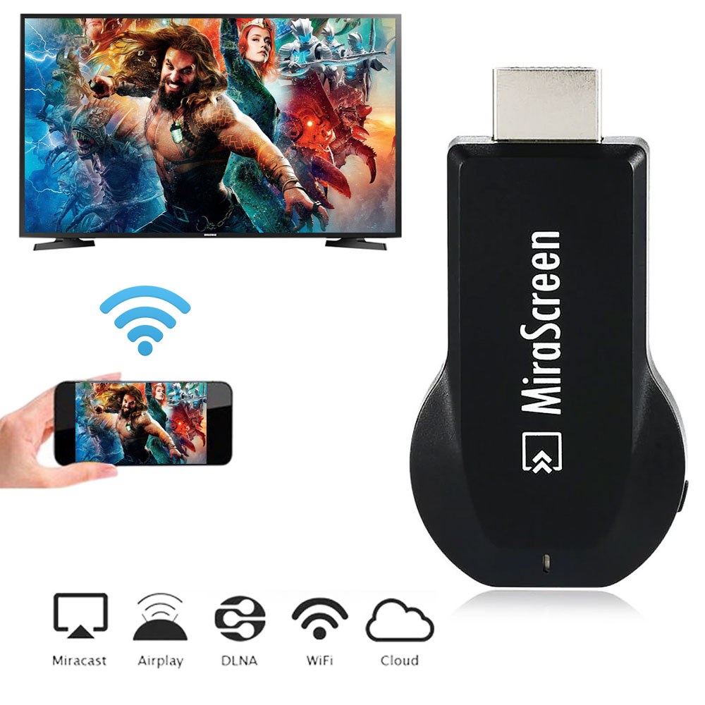 𝗢𝗥𝗜𝗚𝗜𝗡𝗔𝗟 》MiraScreen Wireless Phone Mirror TV Screen Projector Pembesar ...
