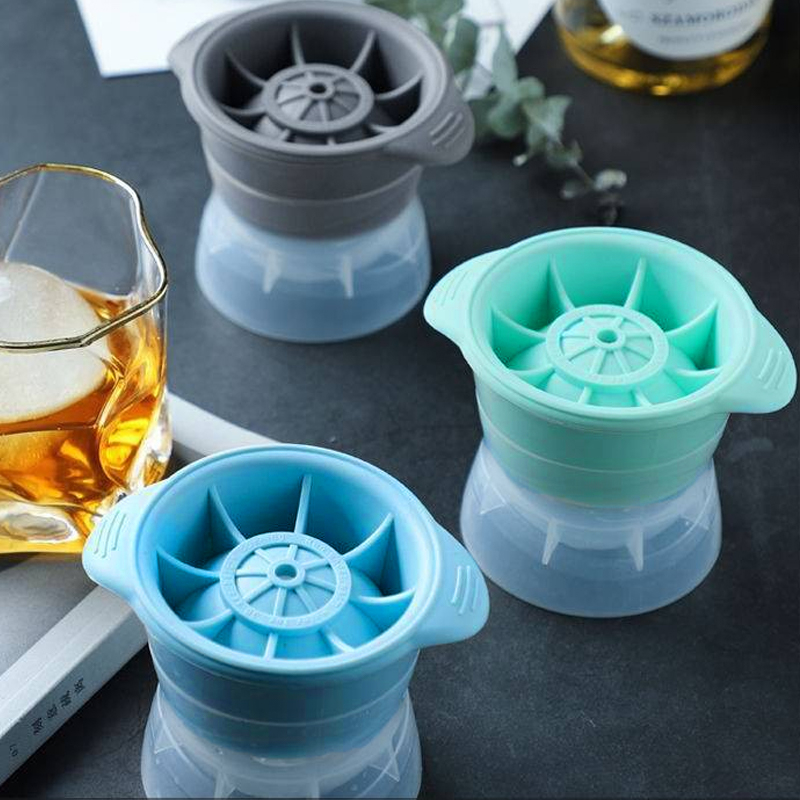 𝟰𝗖𝗠 / 𝟲𝗖𝗠 》Round Ice Ball Mold Whiskey Cocktail Beverage Food Grade DIY ...