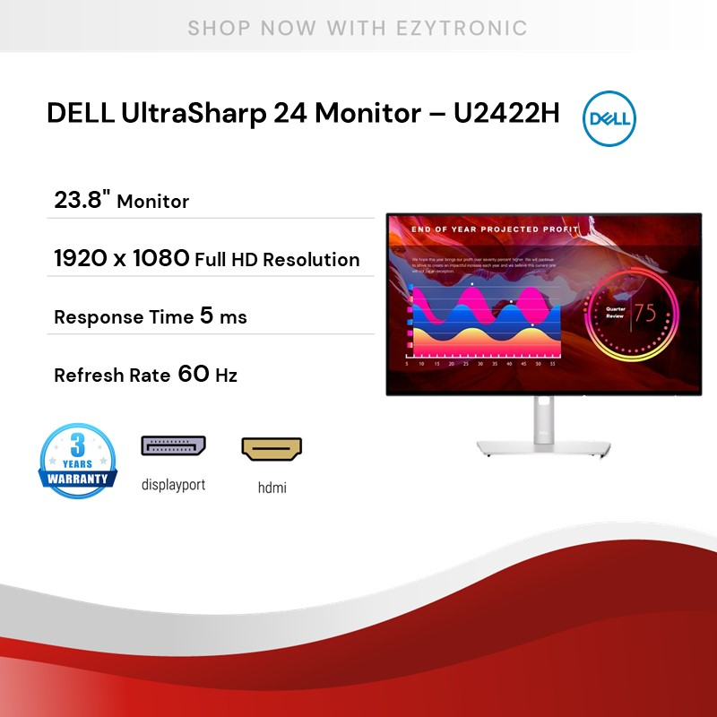 Dell Optiplex 3000 MT & U2422H - Combo PC & Monitor | i5-12500 , 8GB ...