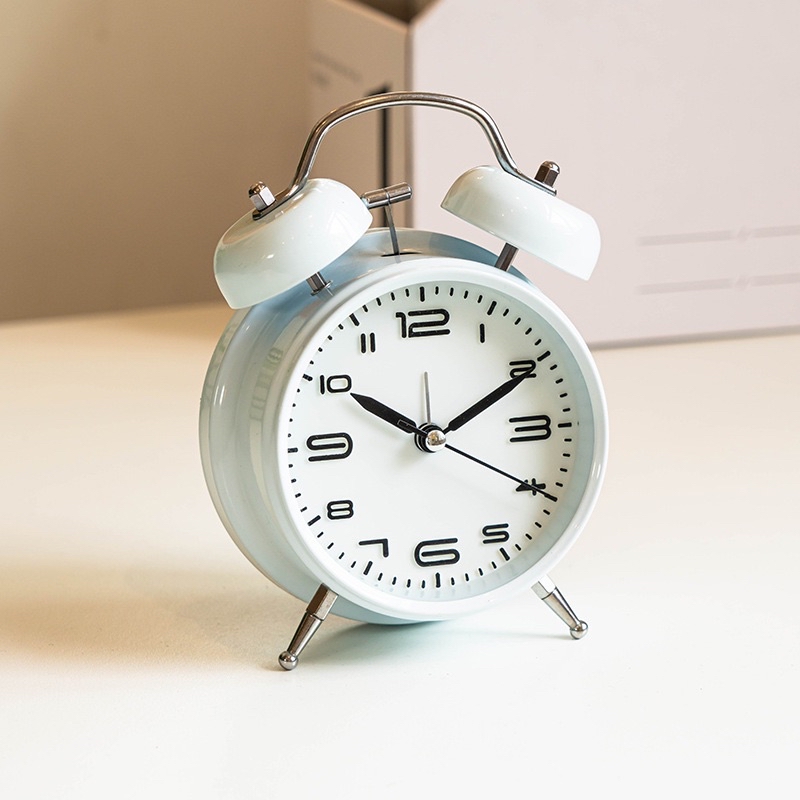 Retro 4"Classic Alarm Clock Twin Bell Alarm Clock Loud Sound Analogue ...