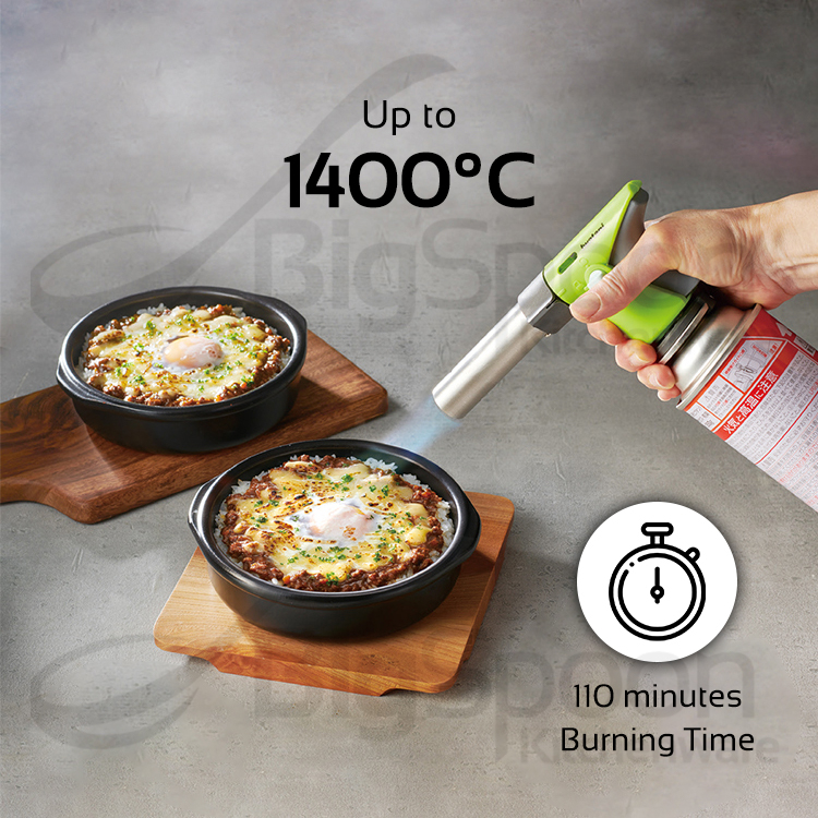 [ORIGINAL] IWATANI CB-TC-CKGR Cooking Torch Pro Max Butane Gas Torch ...