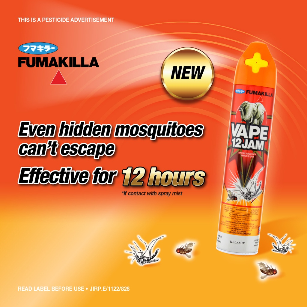 FUMAKILLA VAPE AEROSOL 600ML & FUMAKILLA VAPE CITRON AEROSOL 600ML ...